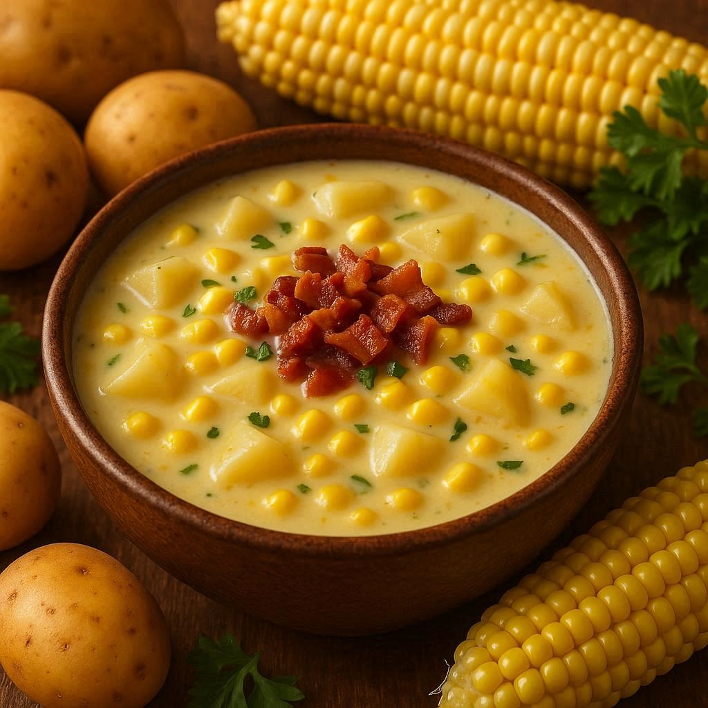 Cheesy Potatoes Corn Chowder | articlesforchristians