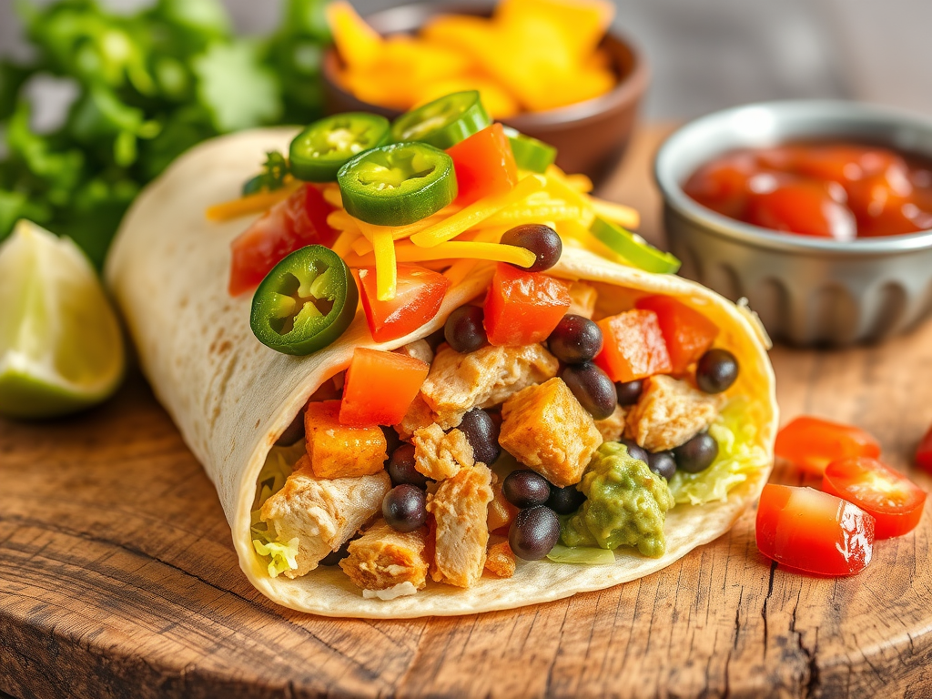 Easy Chicken Burritos with Black Beans | articlesforchristians